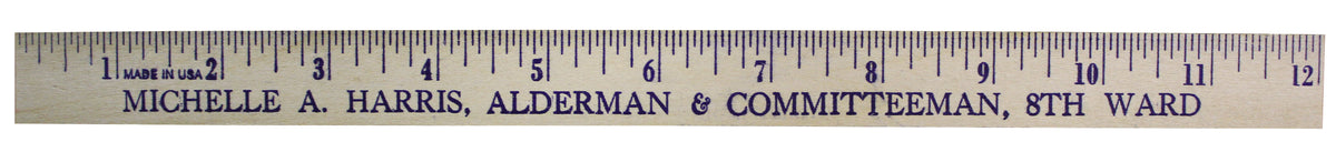 Custom 12" Natural Finish Wood Ruler Branded Logo 500 Rulers
