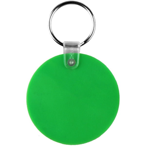 Personalized Round Soft Plastic Key Tag Printed with Your Logo 100 QTY
