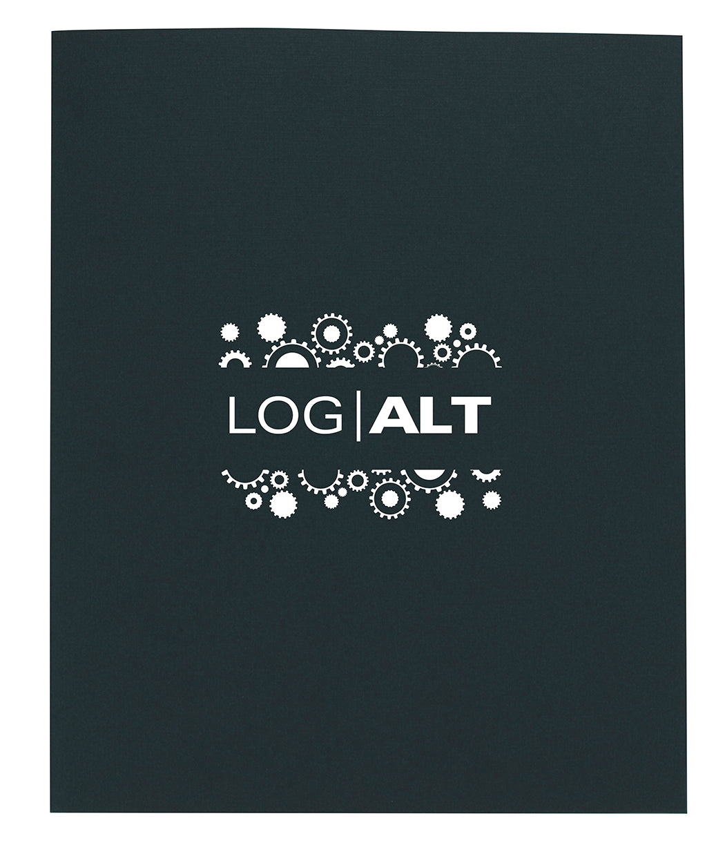 Personalized Linen Paper Folder Printed with Your Logo on 100 Folders